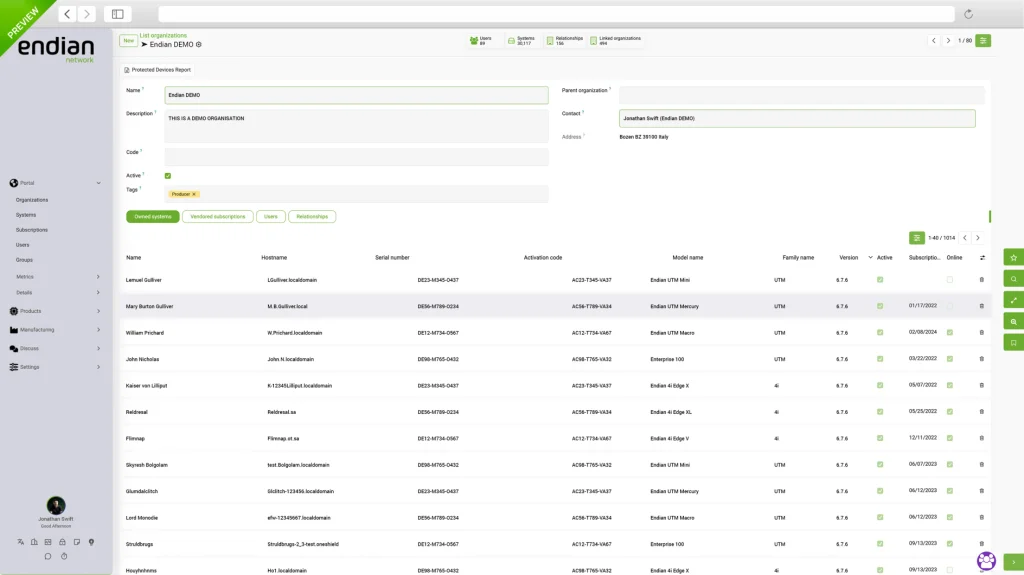 Centralised Support & License Management Platform | Endian Network
