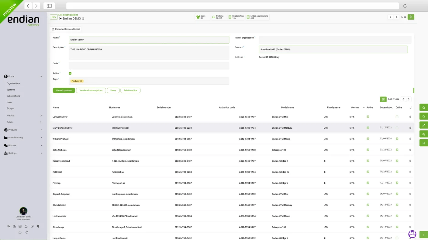 Endian Network – Centralized Management for Endian Devices